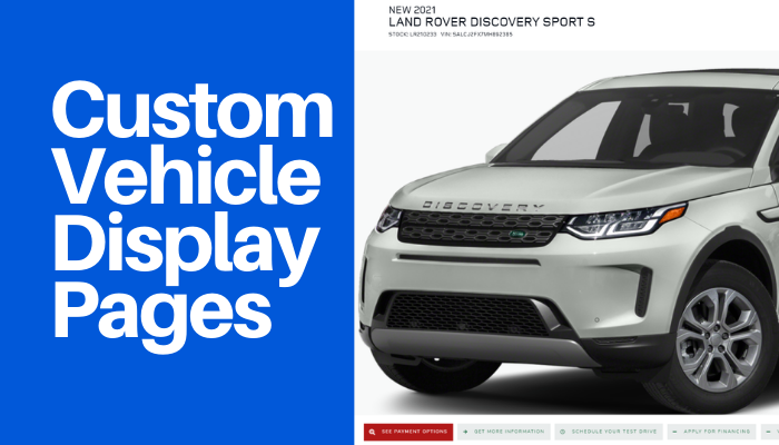 Customizable Vehicle Display Pages - 10TH DEGREE