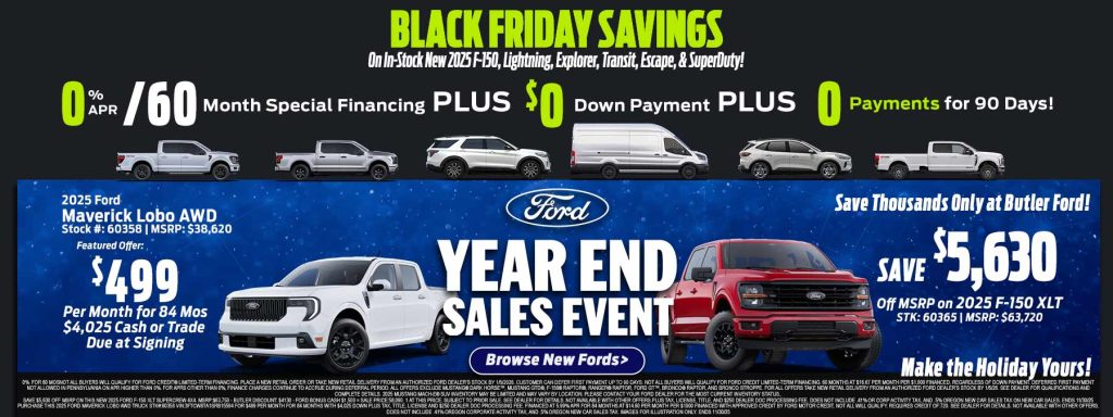 Ford & Used Car Dealer in Ashland, OR | Ford Service | Butler Ford