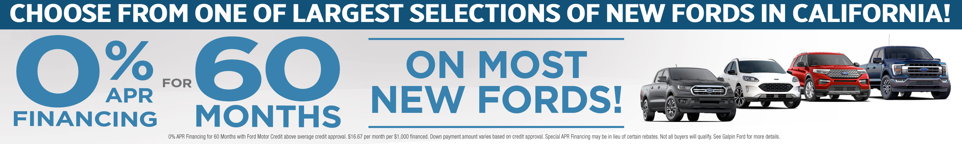 New Ford Cars, Trucks, Vans, SUVs for Sale in North Hills, Near Los ...