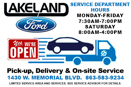 Ford Service Department in Lakeland, Florida - Lakeland Ford