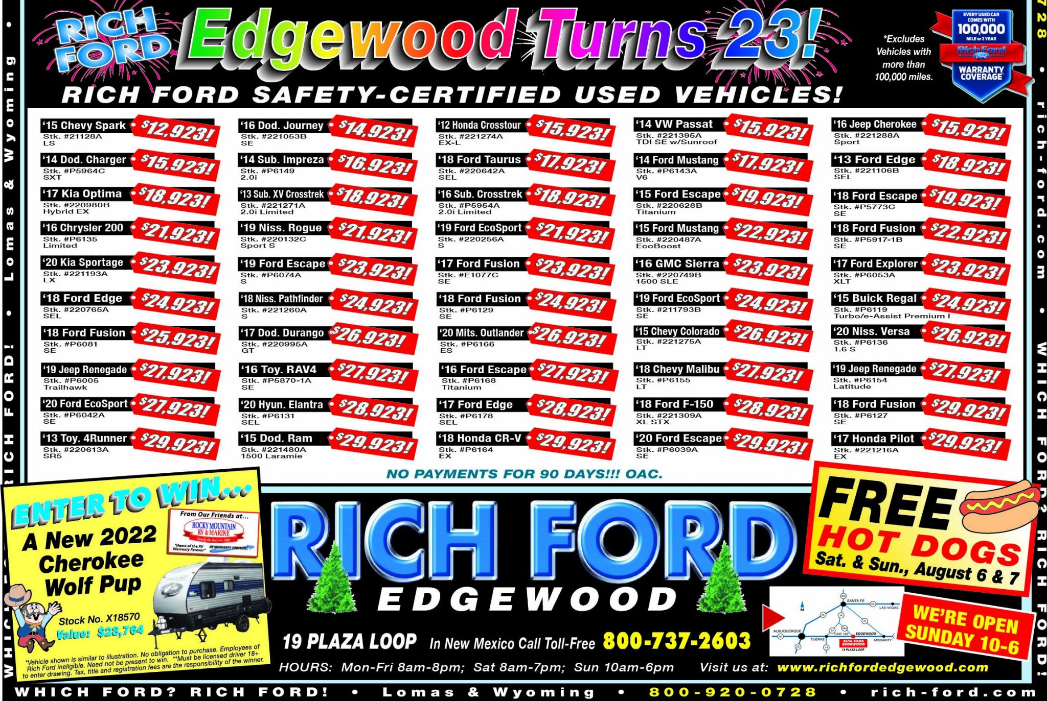 Weekly AD Specials - Rich Ford near Albuquerque, NM